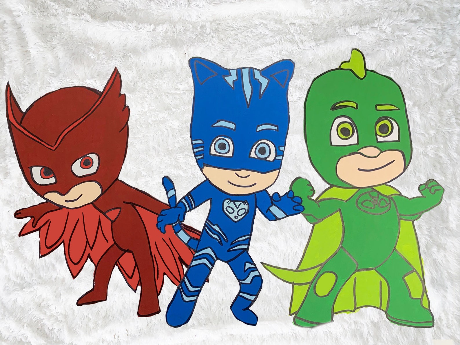 PJ Masks Party Prop Character Cut Out Birthday Decoration Wall - Etsy