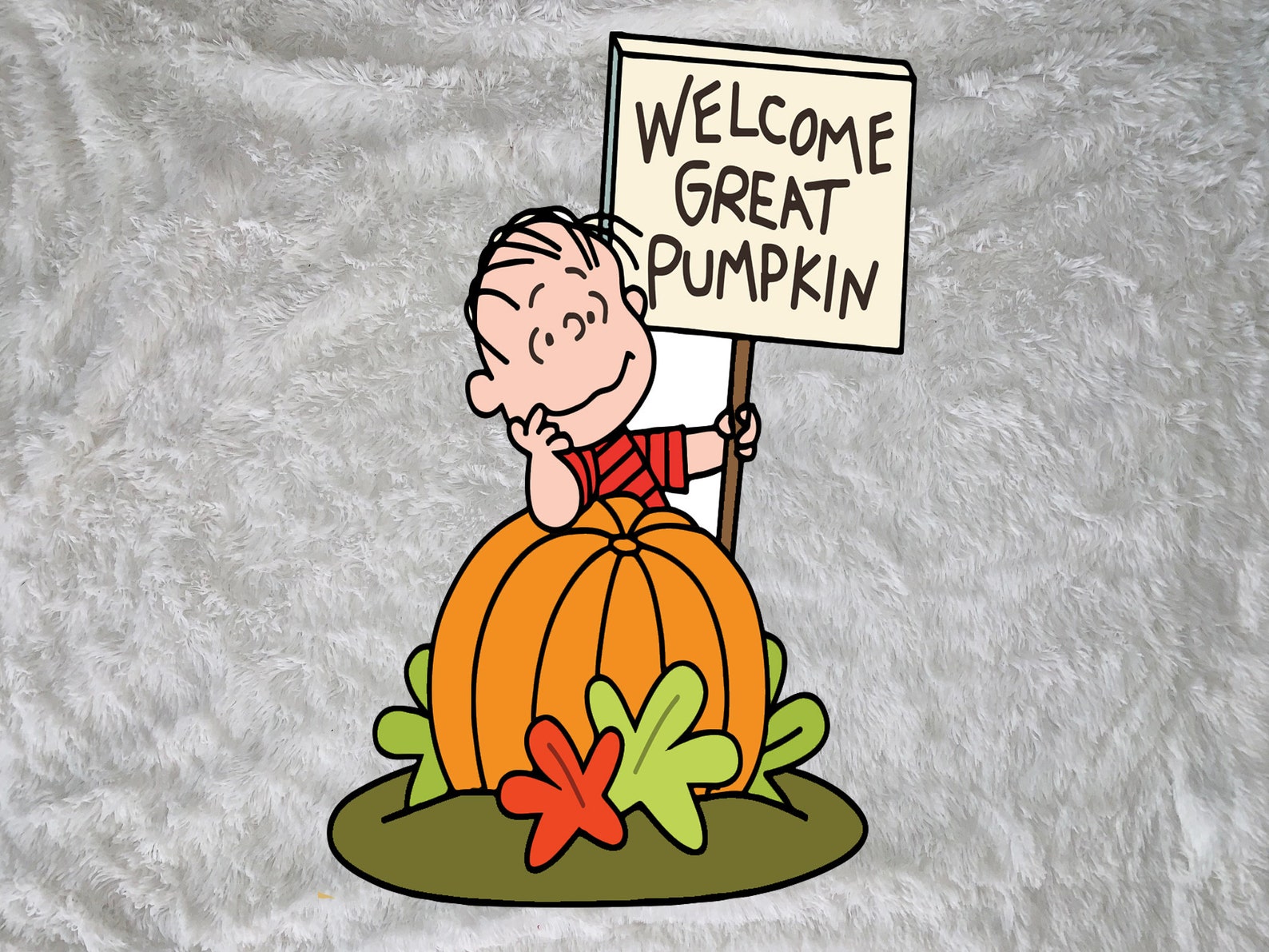 Peanuts Great Pumpkin Halloween Decoration 2 Ft Indoor Party Prop ...