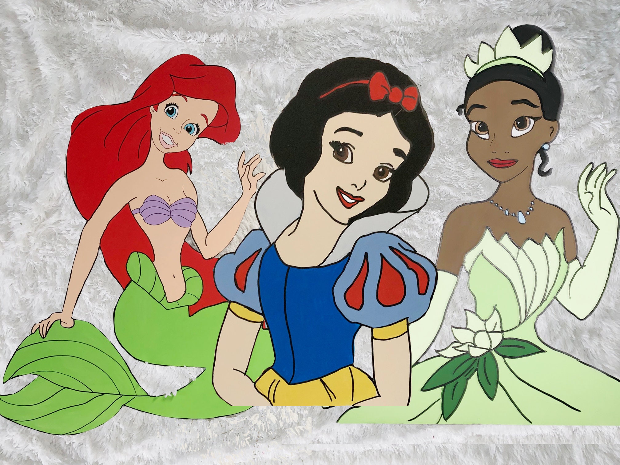 Princess Party Prop Character Cut Out Disney Princess Standee | Etsy