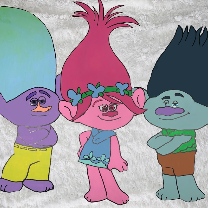 Trolls Backdrop - Etsy