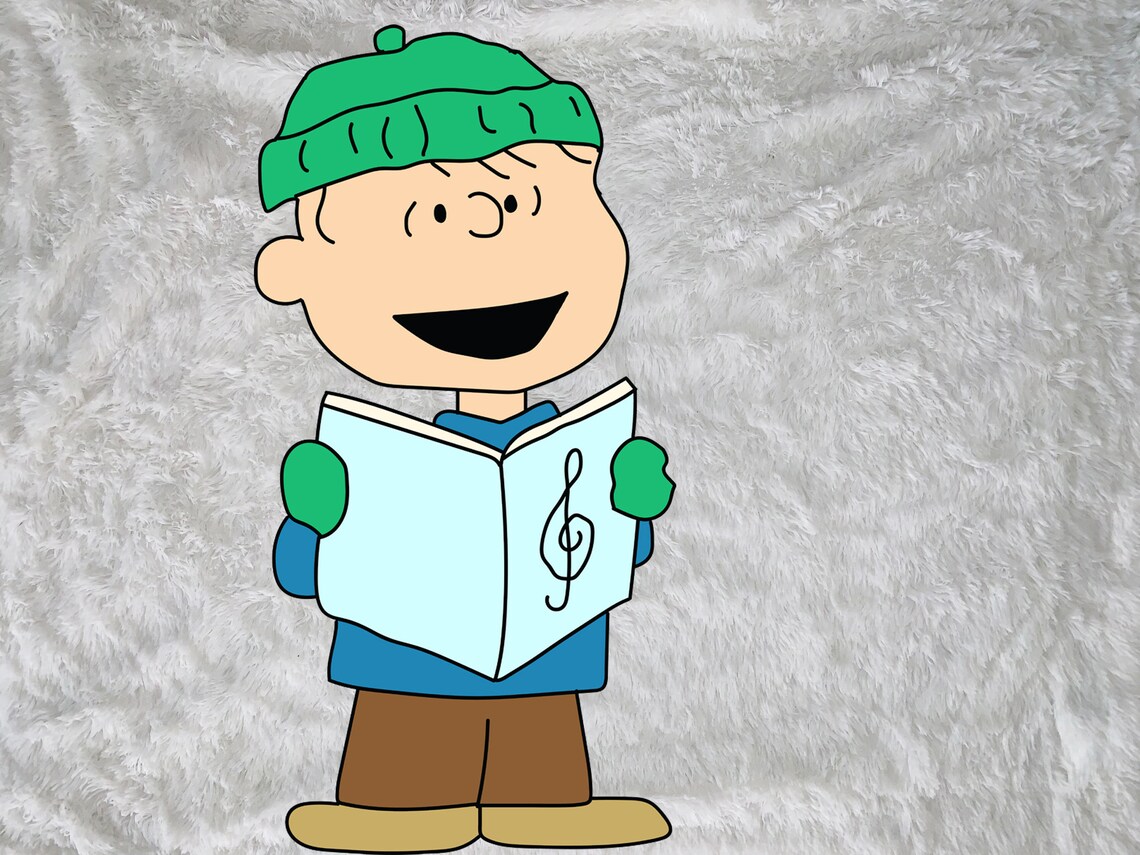 Peanuts Christmas Carolers Charlie Brown Cut Outs Indoor Party ...