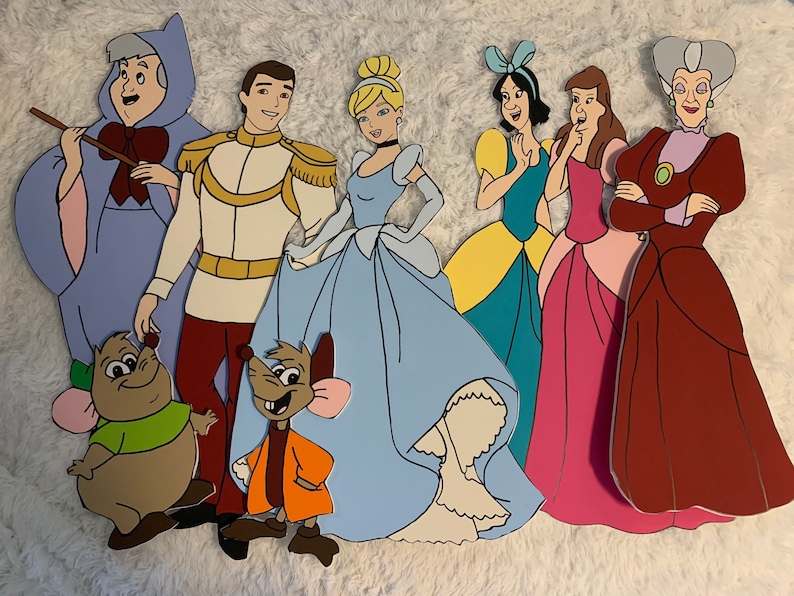 Disney Princess Cinderella Party Prop Character Cut Out Princess ...