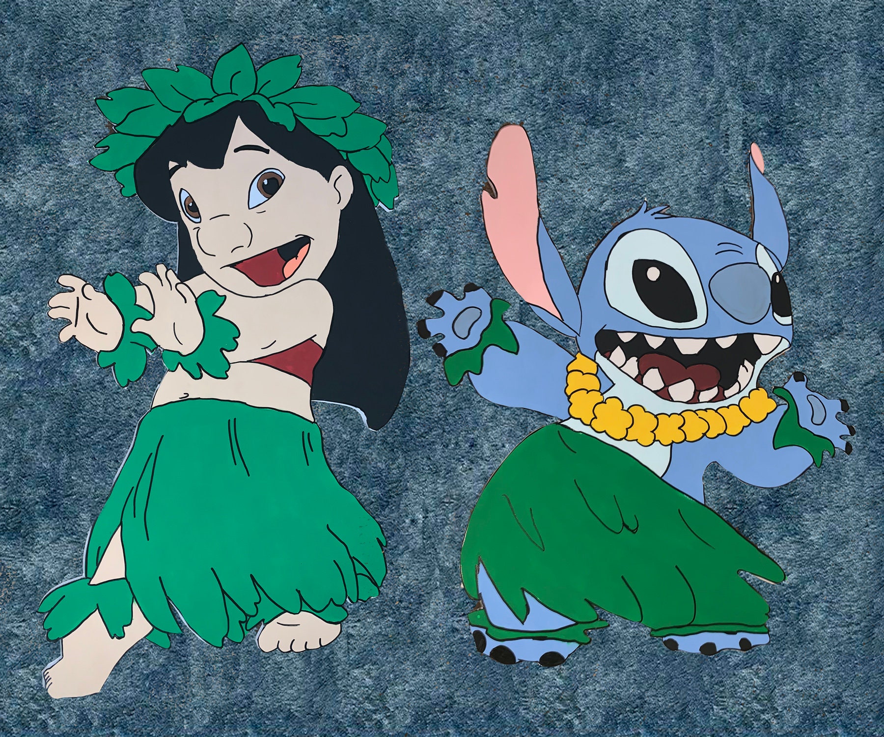 Lilo and Stitch Party Prop Cut Out 2 ft tall Character Standee | Etsy