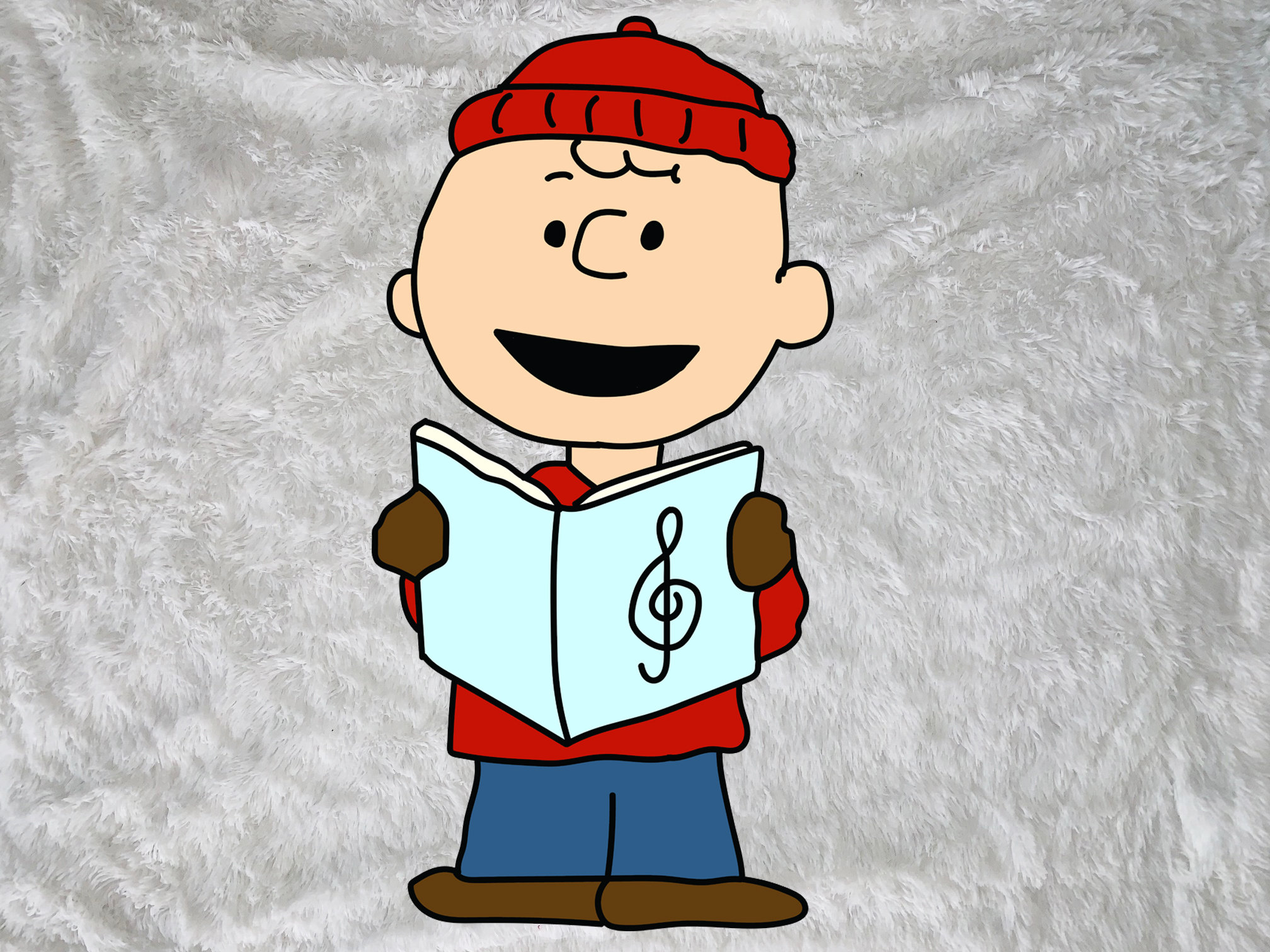 Peanuts Christmas Carolers Charlie Brown Cut Outs Indoor Party ...