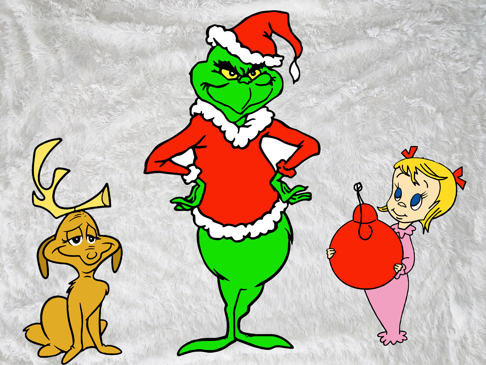 The Grinch Party Prop Christmas Decoration Indoor Party Decor Grinch ...