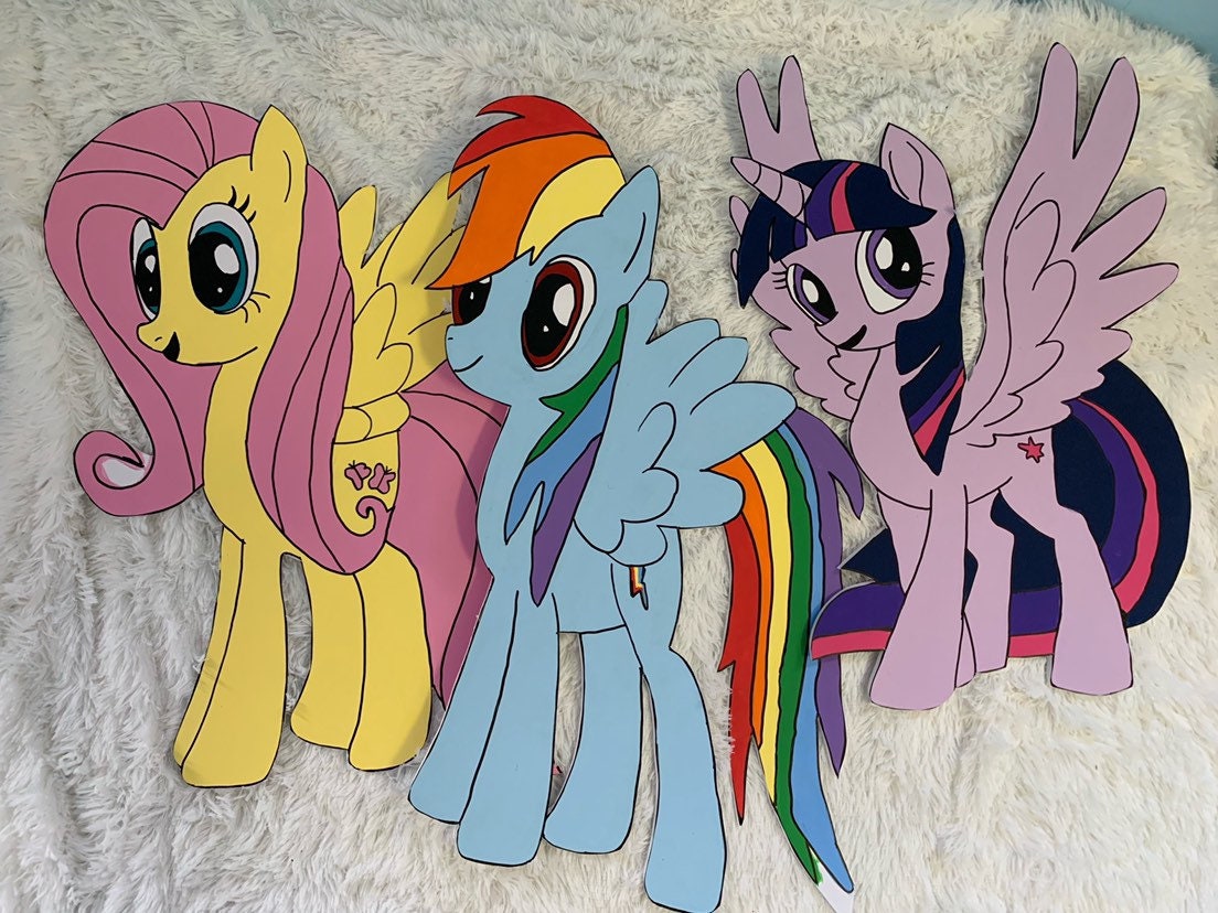 My Little Pony Party Prop Character Cut Out Birthday | Etsy