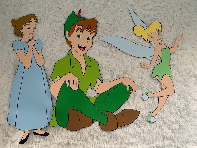 Peter Pan Party Prop Character Cut Outs Birthday Decoration | Etsy