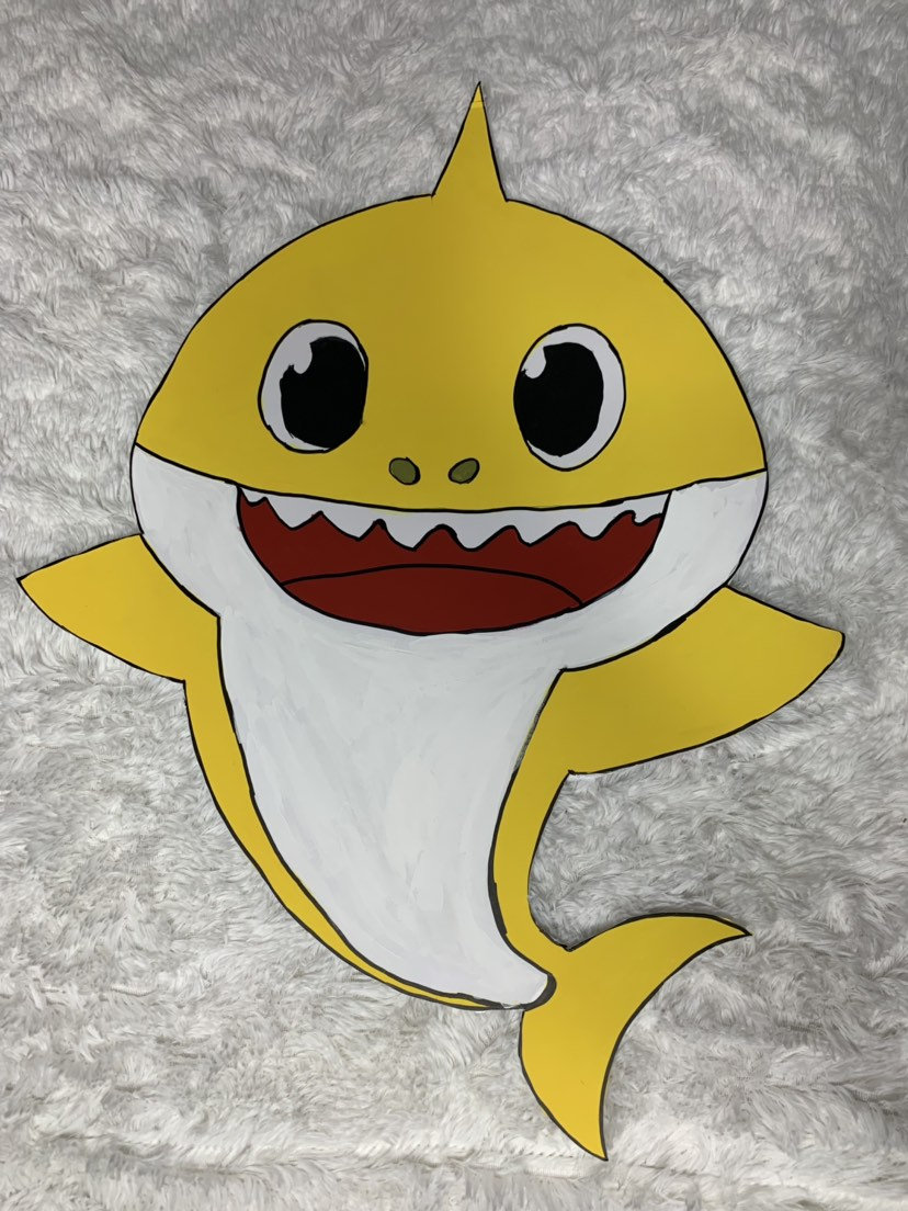 Baby Shark and Family Party Prop Cutout Standee Birthday | Etsy