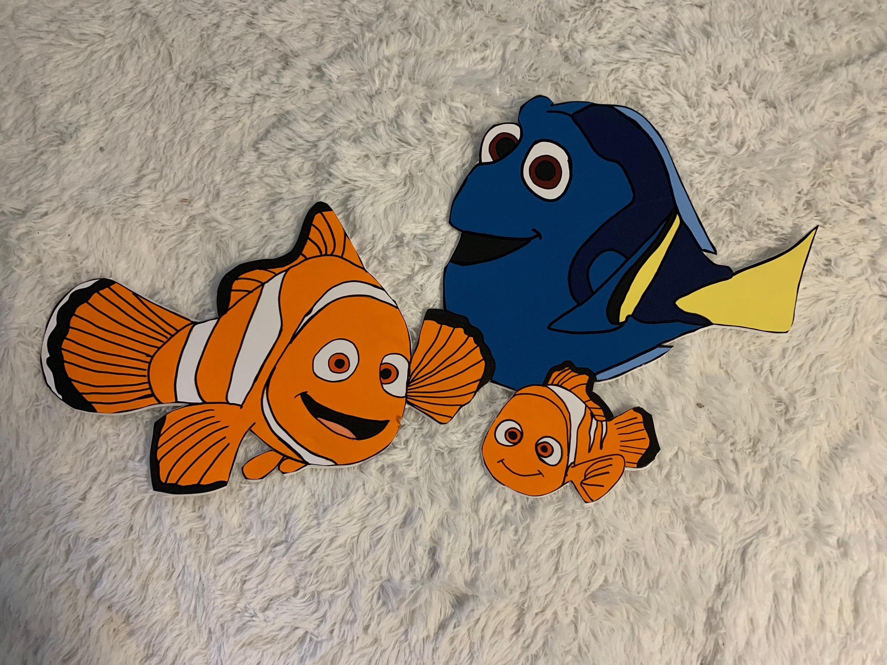 Finding Nemo Party Prop Room Decoration 2 Ft Marlin Nemo Dory | Etsy