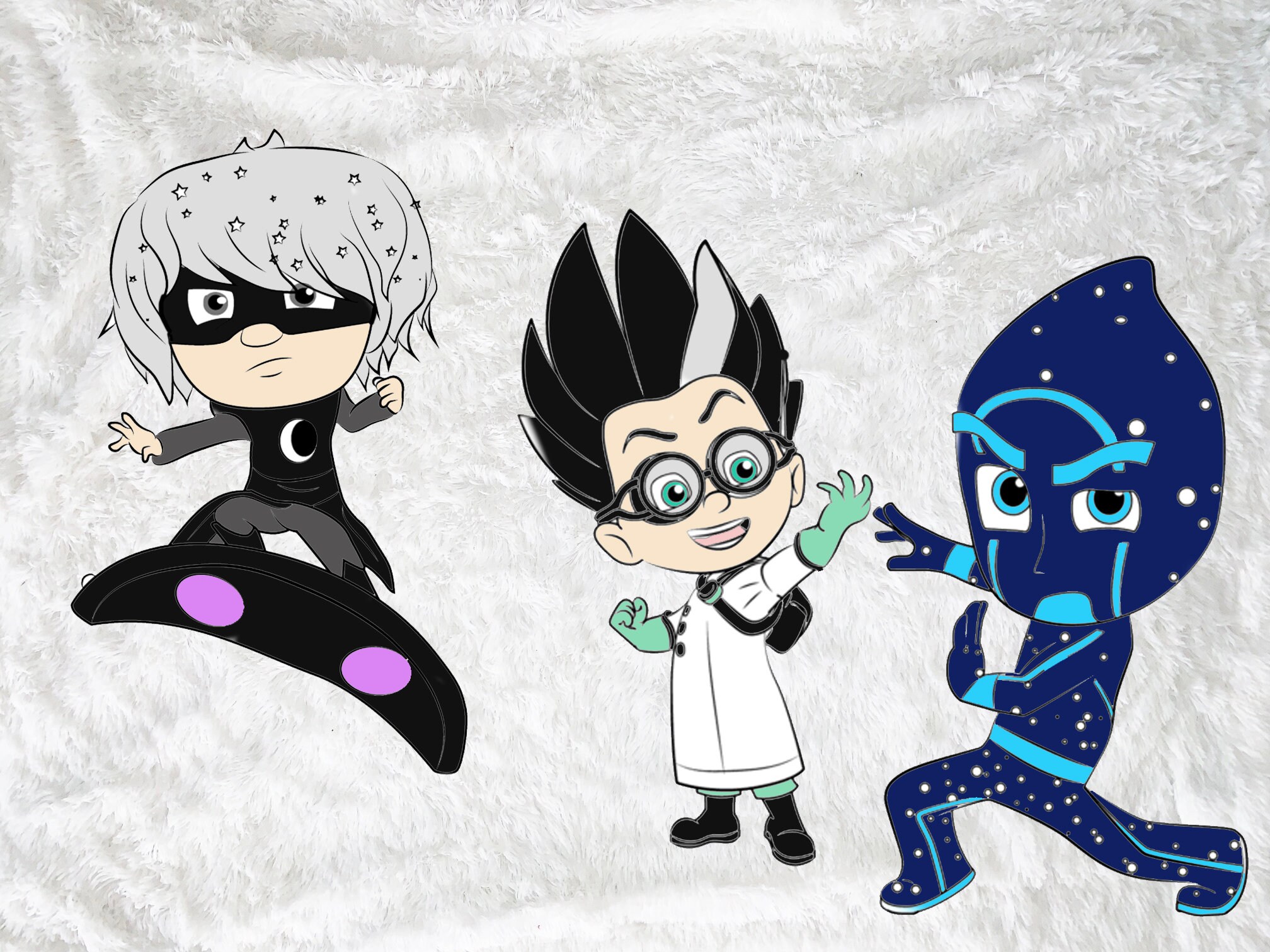 PJ Masks Party Prop Character Cut Out Birthday Decoration Wall | Etsy