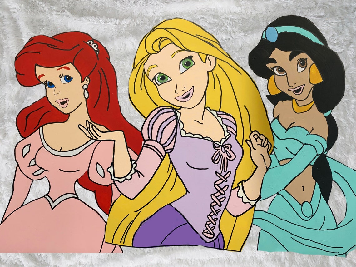 Princess Party Prop Character Cut Out Disney Princess Standee - Etsy