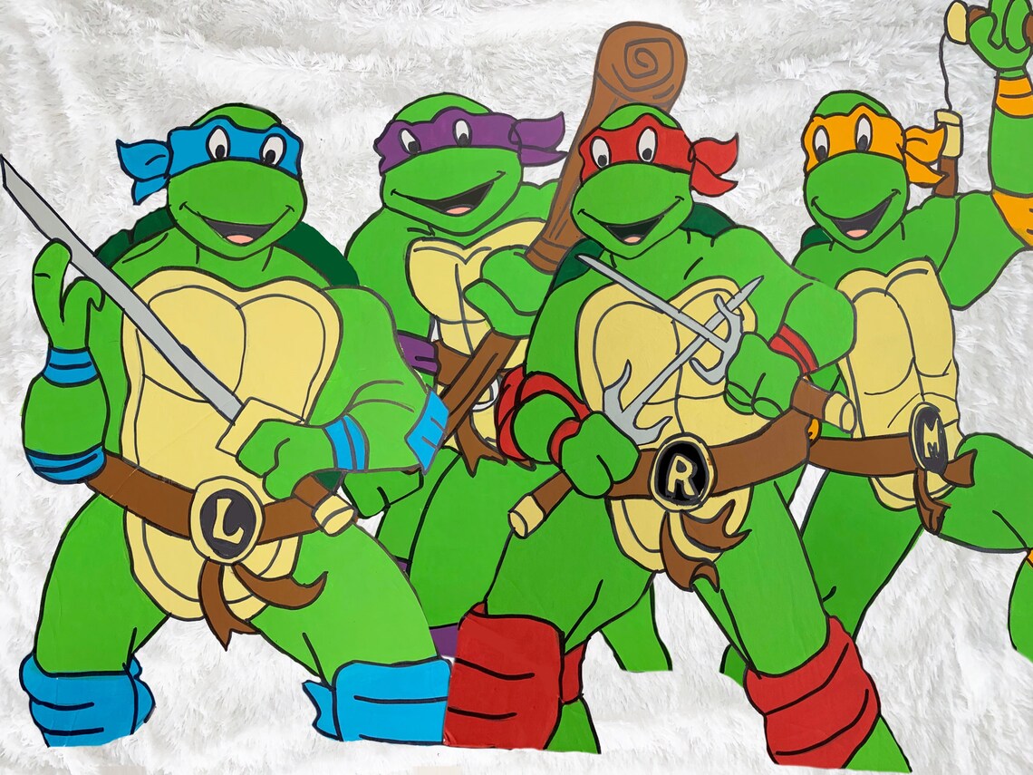 TMNT Party Prop Teenage Mutant Nina Turtles Cut Out Birthday | Etsy