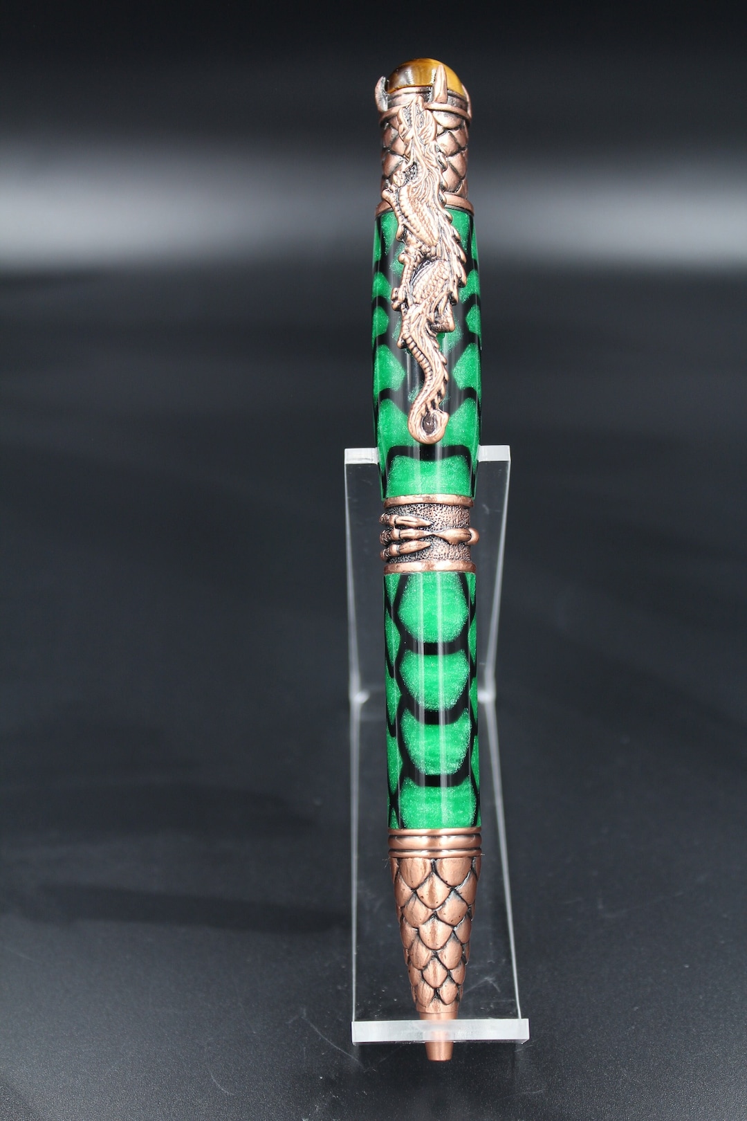 Dragon Ballpoint Pen in Copper With a Handmade Body of Dragon Scales in ...