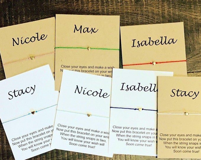 Personalized Back to School Year Class Wish Bracelets Bulk Discount - Etsy