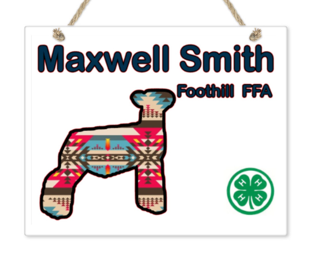 Stock Show Signs, Show Pig Sign, Show Cow Sign, Livestock Show Stall ...