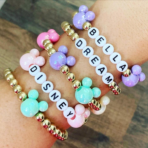 Mickey Head Bracelet Beads - Etsy
