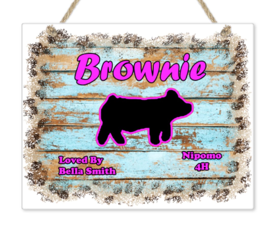 Stock Show Barn Sign, Barn Stall Sign, Fair Sign, Show Animal Sign ...