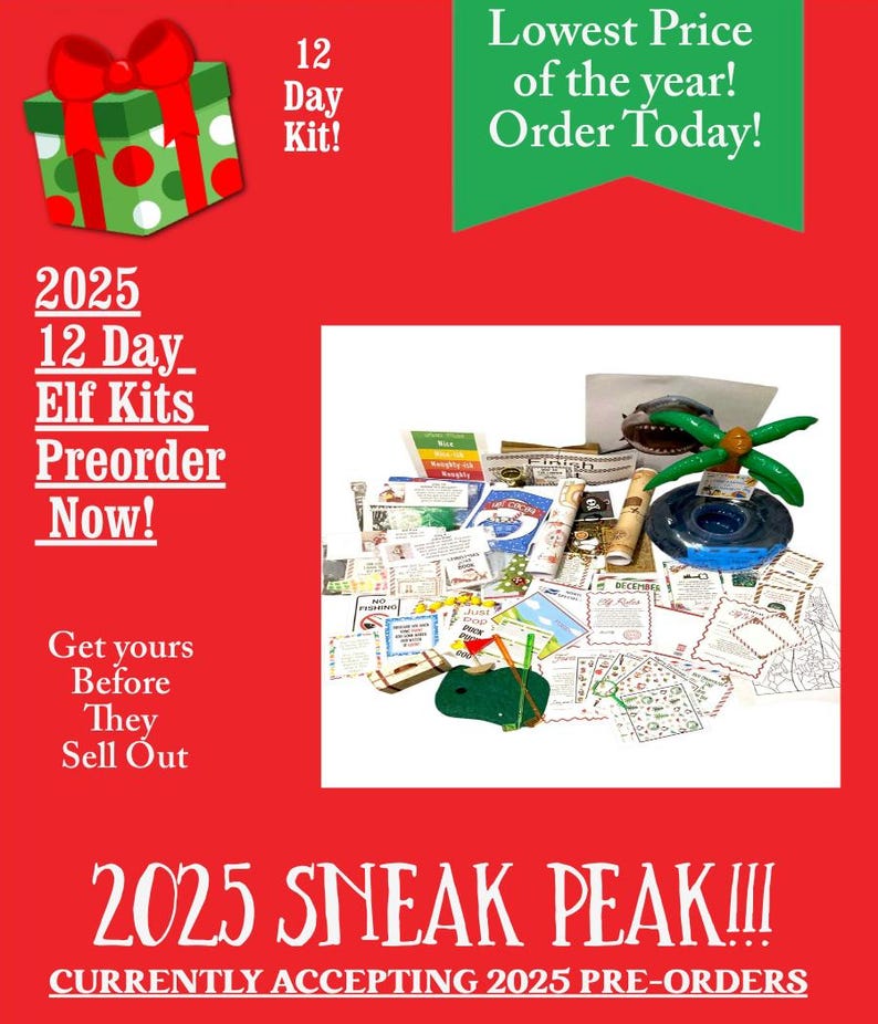 Elf Activity Kit 2025 | Ready-to-go Elf Scenes, Props + Audio Stories ...