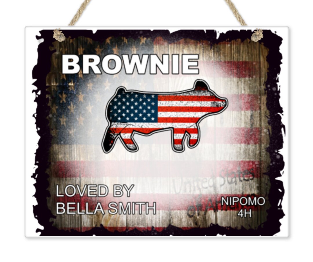 Stock Show Barn Sign, Barn Stall Sign, Fair Sign, Show Animal Sign ...