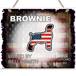 Stock Show Barn Sign, Barn Stall Sign, Fair Sign, Show Animal Sign ...