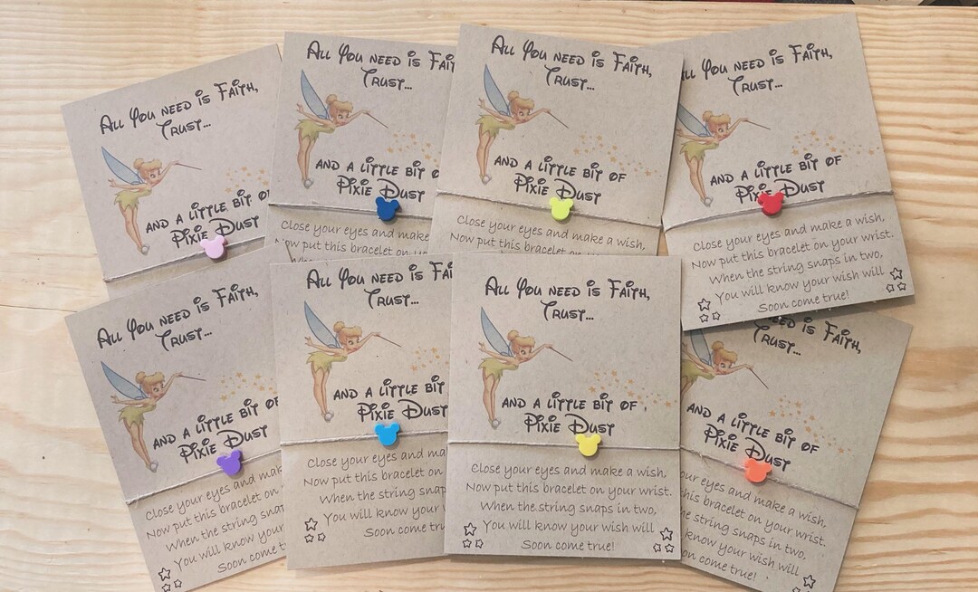 Wallet-sized Cast Member Thank You Card, Mini Pixie Dust, Pocket Hug ...