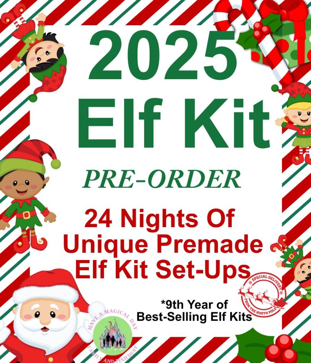 2025 PREORDER, Elf Kit, Elf Props, 2025 Elf Kit, Christmas Elf Kit ...