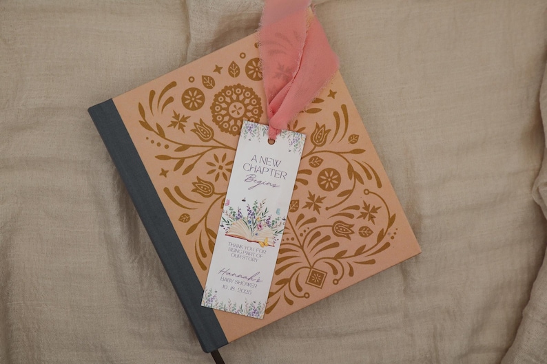 Bookmark Favor Tags for Book Themed Baby Shower (printed), A New ...