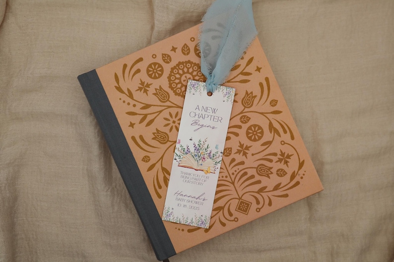 Bookmark Favor Tags for Book Themed Baby Shower (printed), A New ...