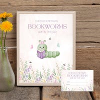 Can You Guess How Many Bookworms Are in the Jar Printable Baby Shower ...