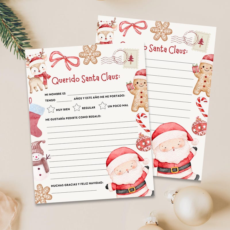 Santa Claus Letter - Etsy