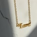 Gold Plated LOVE Lettering Pendant Necklace Christmas Birthday - Etsy UK