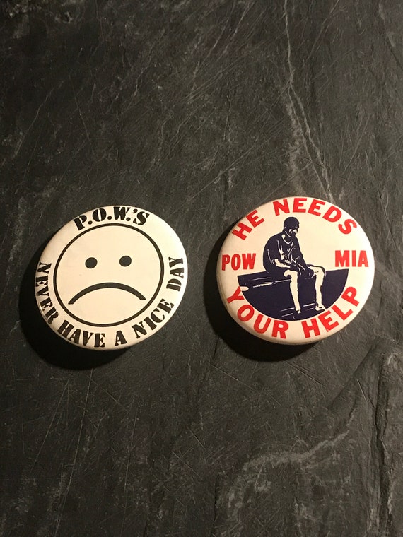 vintage pin back buttons - Gem