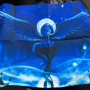 MLP Pony Luna Tapestry - 48X30 MLP Flag - Pony Wall Decoration - Etsy