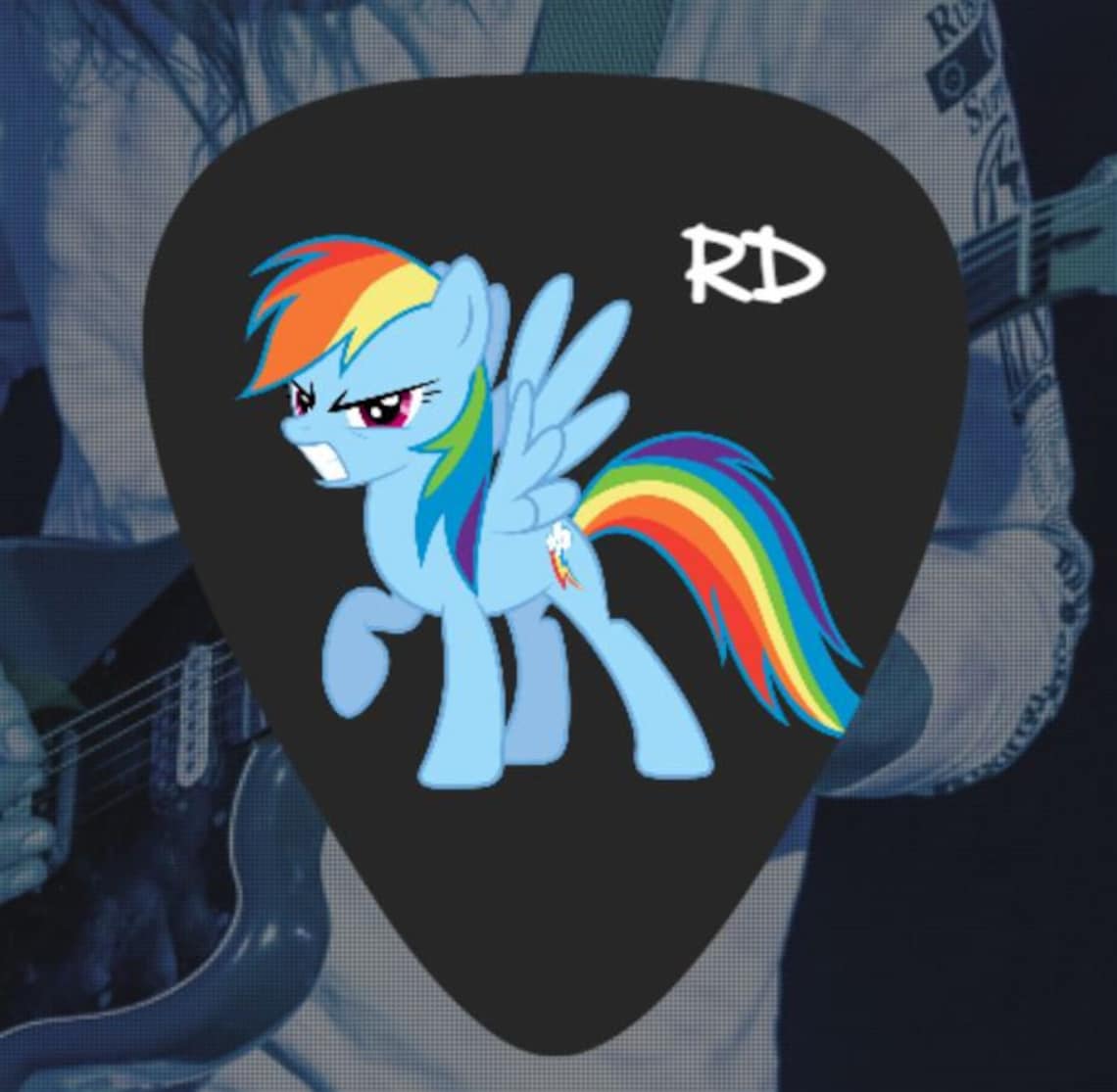 Rainbow Dash MLP My Little Pony Guitar Pick - Etsy