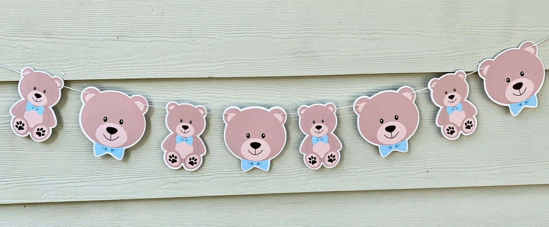 Teddy Bear Garland Birthday Banner Party Decorations Teddy Bear Baby ...