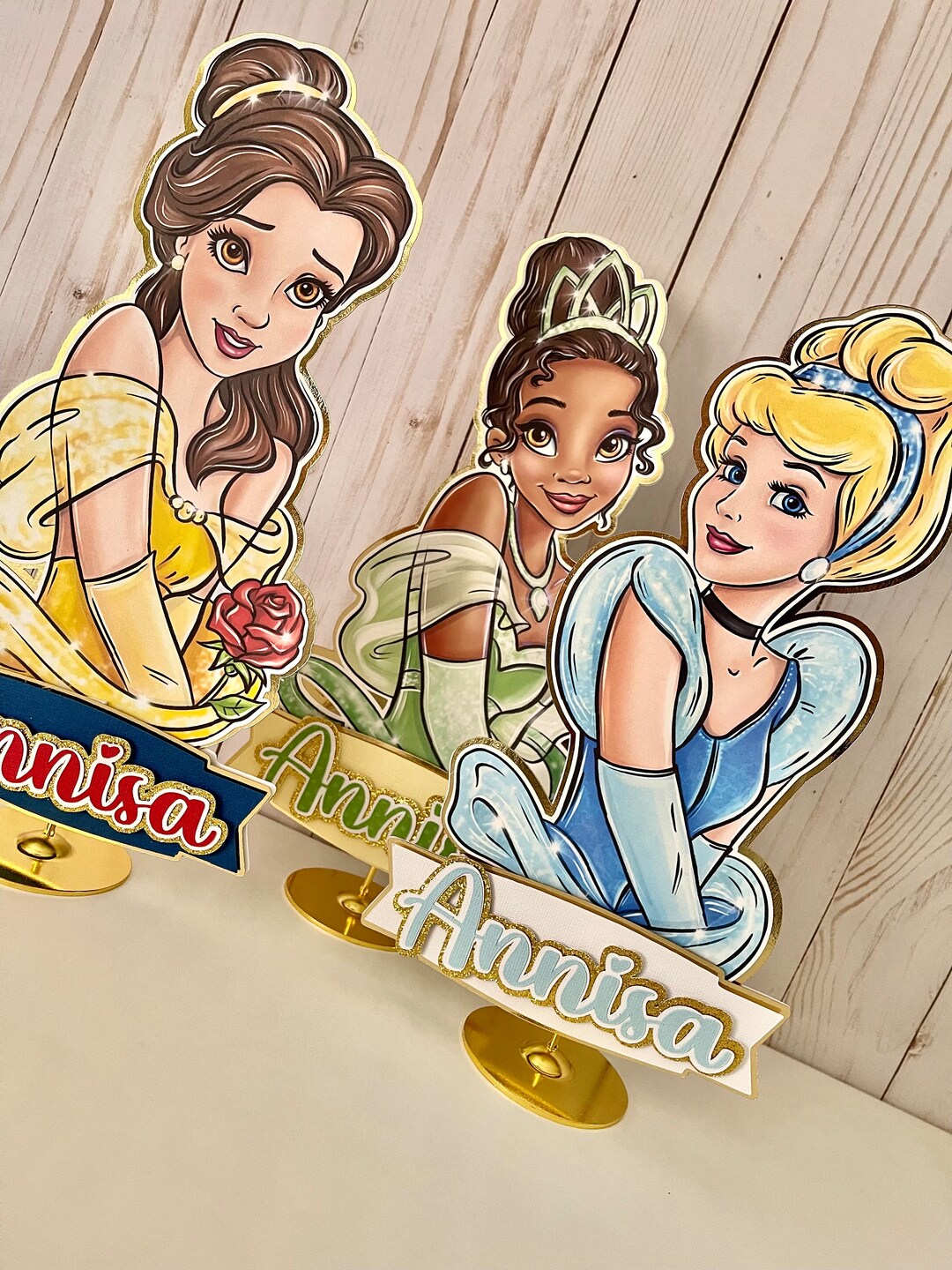 Princess Centerpiece Stand Princess Personalized Birthday Party ...