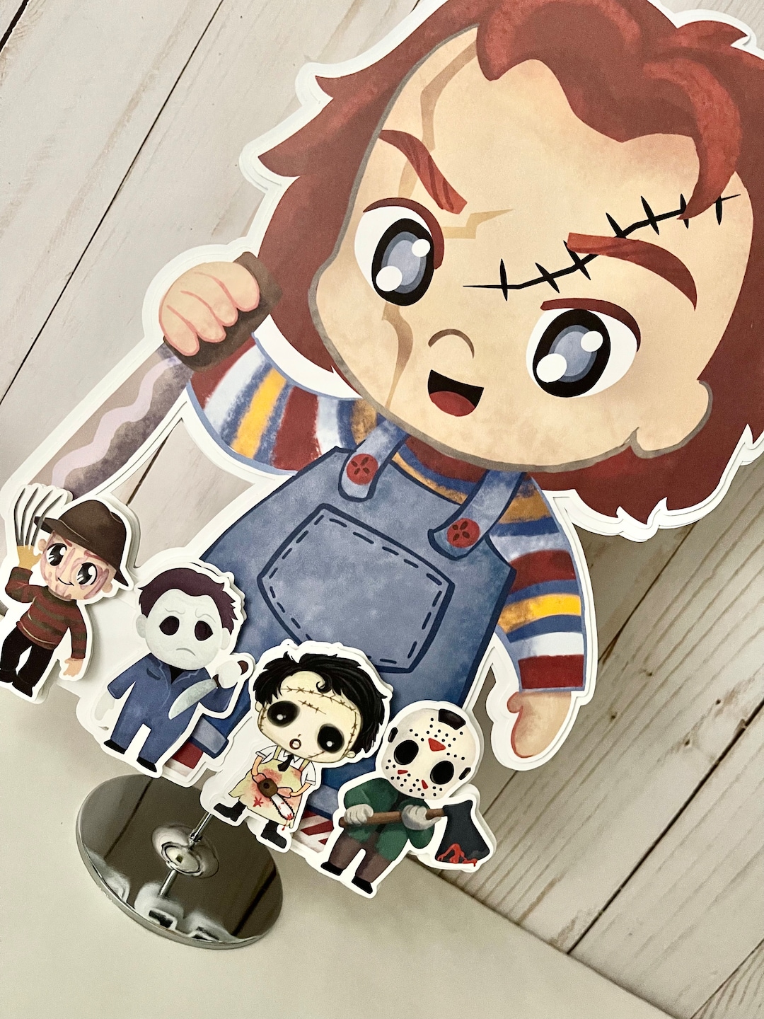 Halloween Centerpiece Stand Horror Party Table Decorations 10 Inches - Etsy