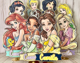 Princess Centerpiece Stand Princess Personalized Birthday Party ...