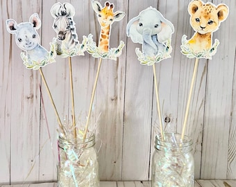 Jungle Party Safari Centerpiece 1 Set of 6 Centerpiece - Etsy