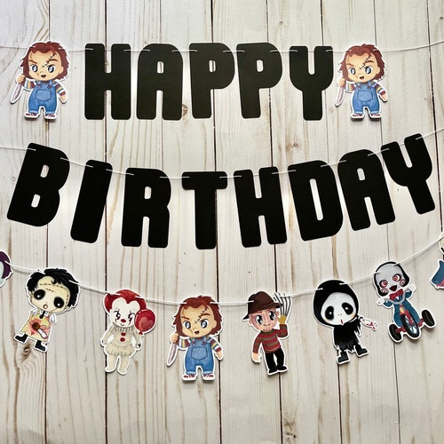 Horror Cutouts Horror Birthday Party Halloween Decorations - Etsy
