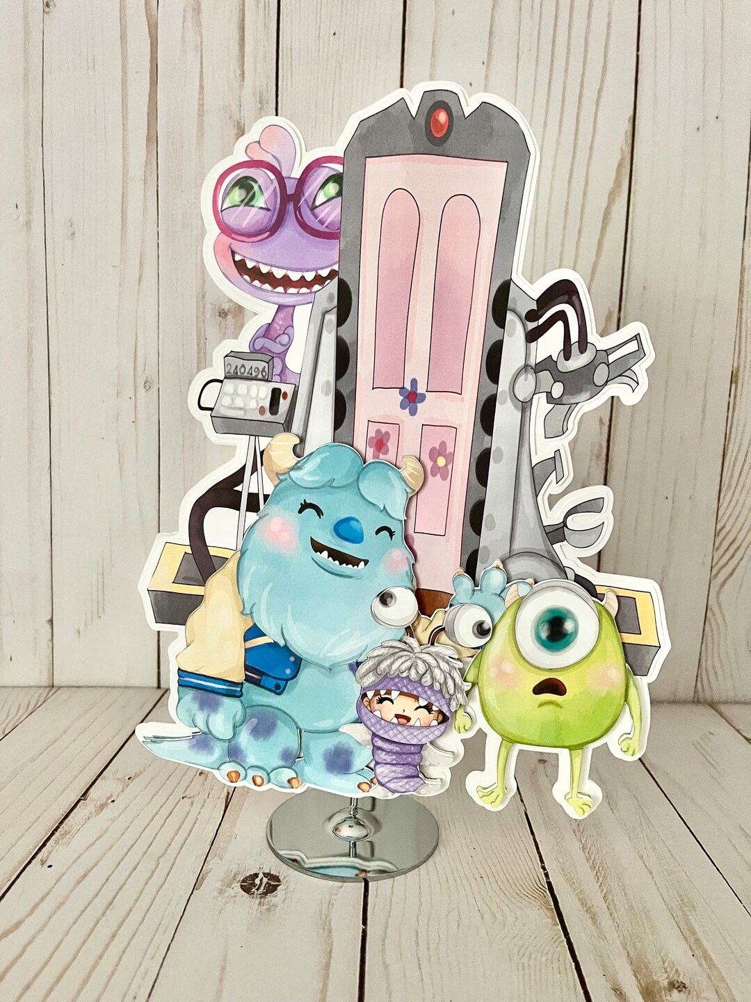 Monsters Birthday Party Centerpiece Stand Table Decorations 10 Inch - Etsy