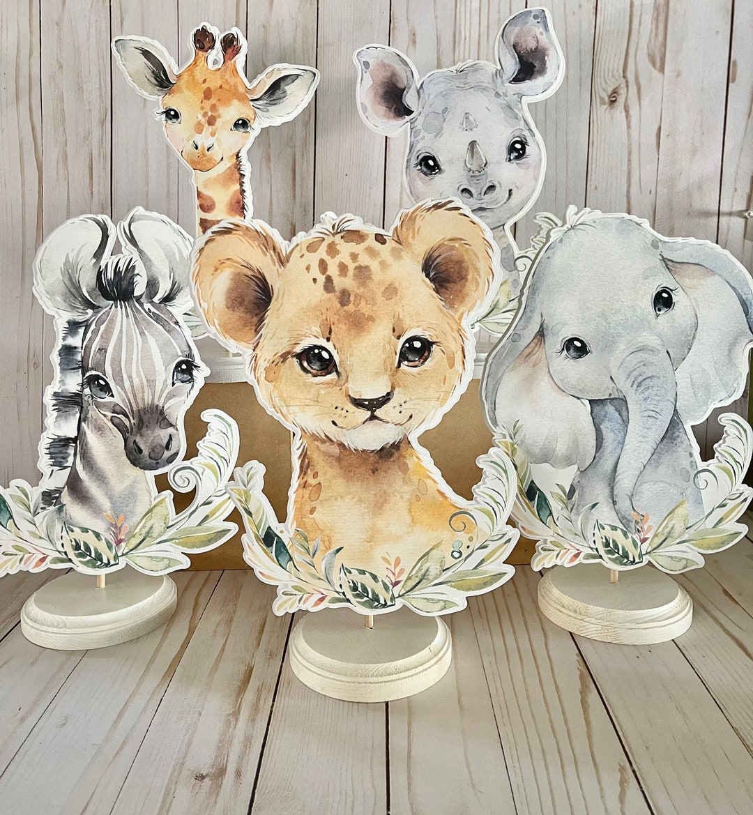 Jungle Safari Centerpiece Stand Baby Safari Birthday Party - Etsy
