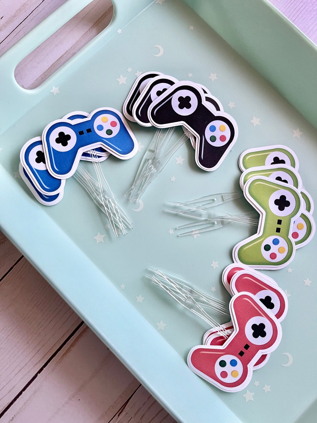 Video Game Controller Cupcake Toppers Birthday Party Gamer Control - Etsy