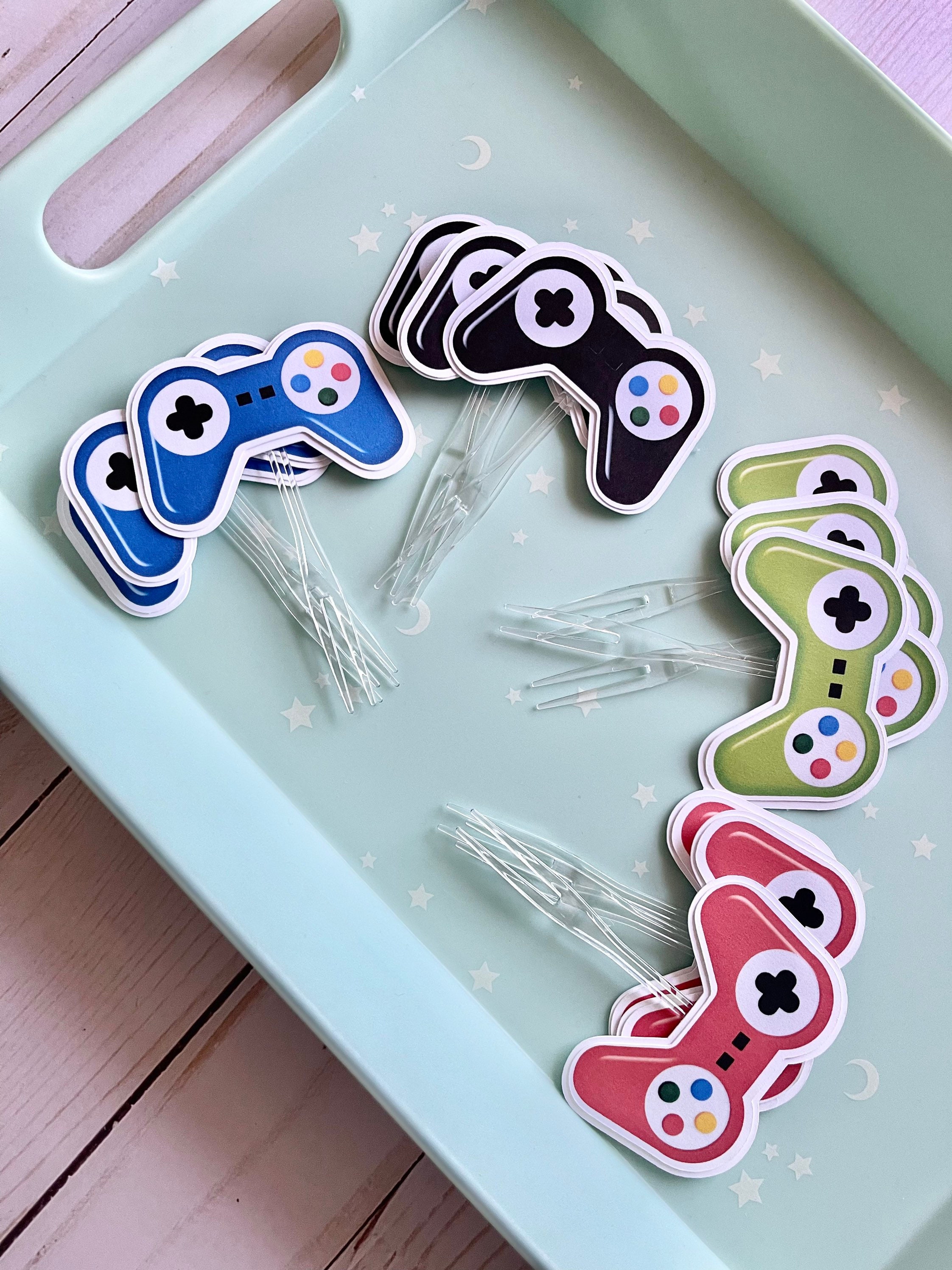 Video Game Controller Cupcake Toppers Birthday Party Gamer - Etsy