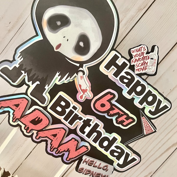 Horror Movie Cake Topper - Etsy