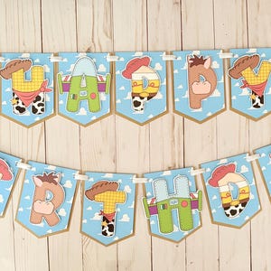 Toy Story Birthday Banner Party Decorations - Etsy