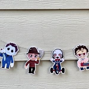 Killer Birthday Horror Birthday Banner Scary Party Decorations ...