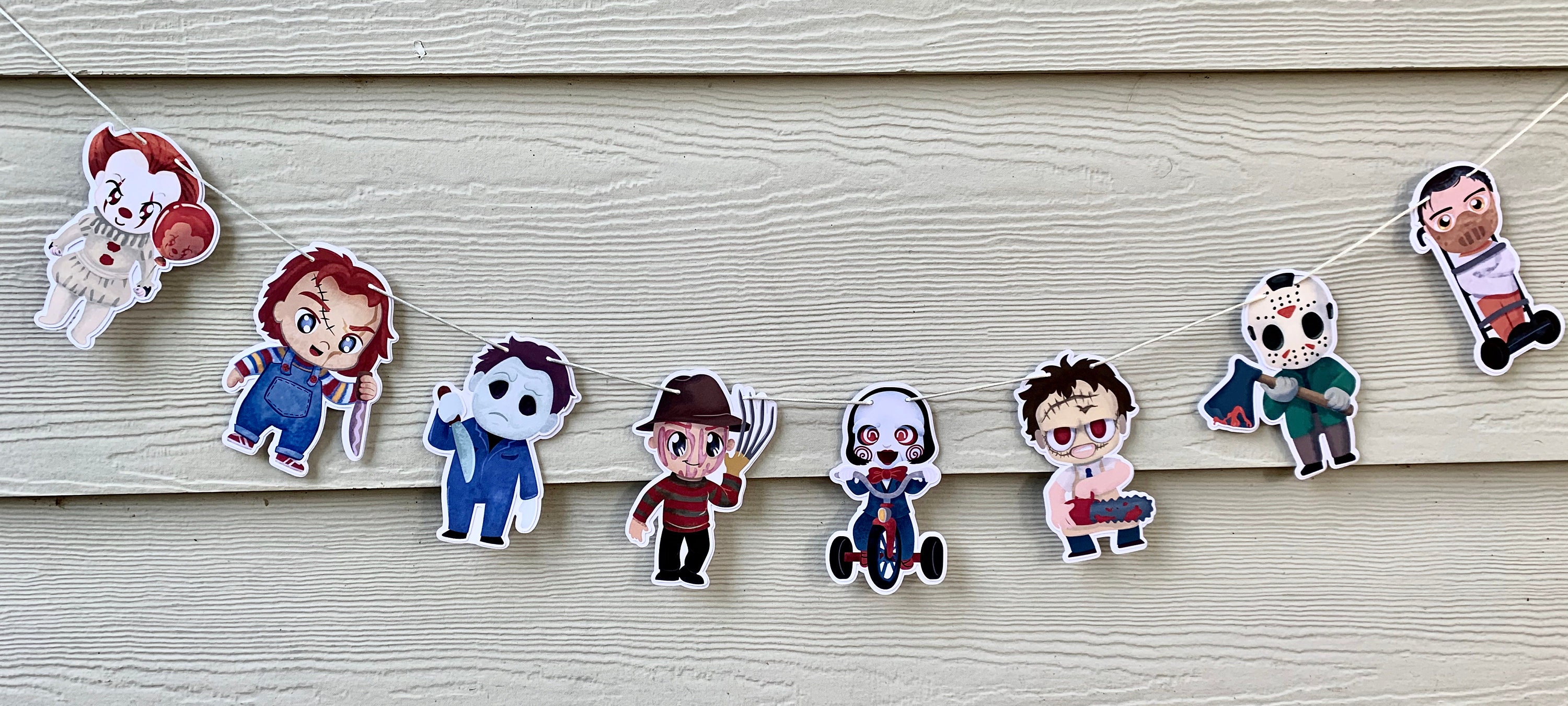 Halloween Banner Horror Movies Party Horror Birthday Banner - Etsy