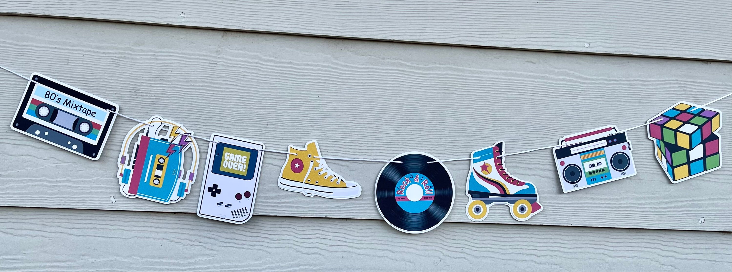 80s Banner 80s Party Birthday Banner 80 Retro Party - Etsy