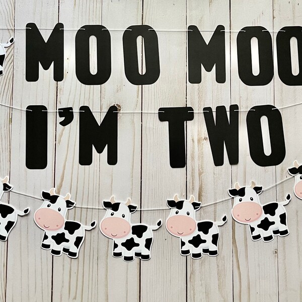 Moo Moo I'm Two - Etsy